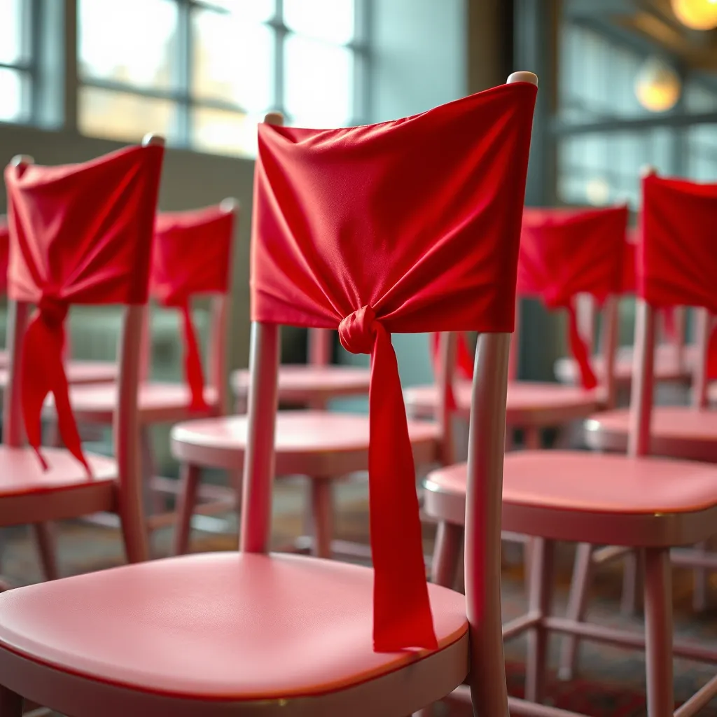 Red Spandex Chair Sashes: Aesthetic and Practical Insights