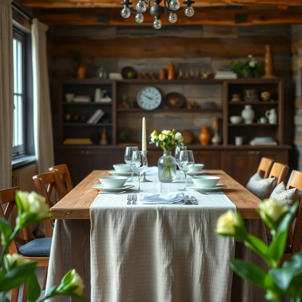 Farmhouse Style Tablecloths: A Blend of Charm and Function