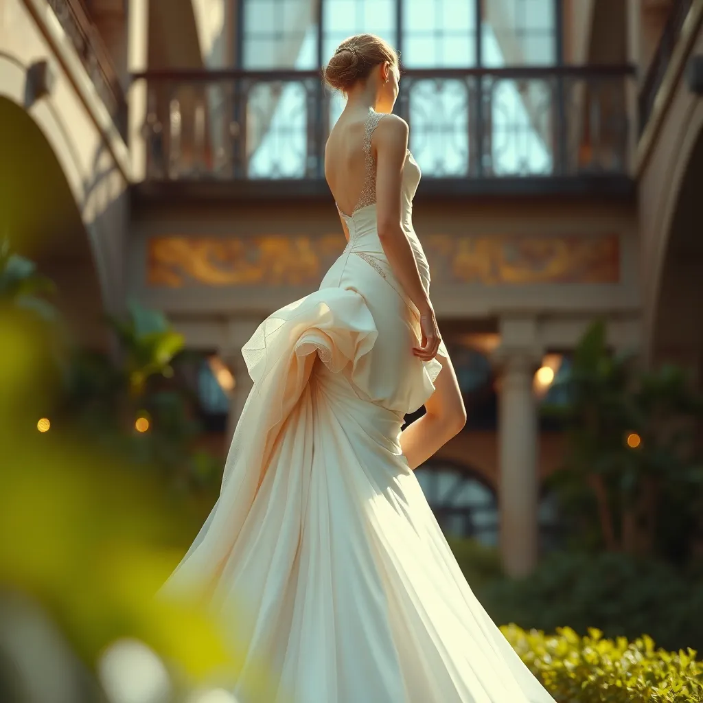 The Gown with Tail: Elegance in Design and Craftsmanship