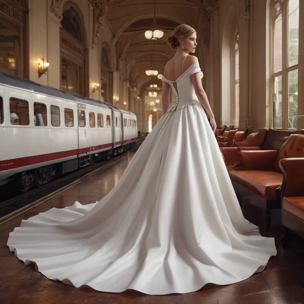 The Elegance of White Dresses with Detachable Trains